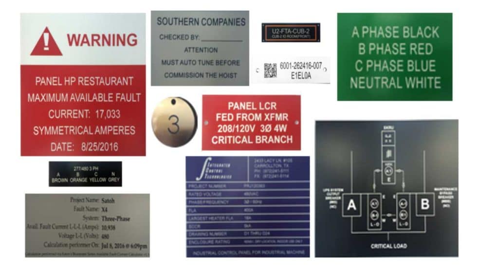 Engraved Labels Materials Options - Action Engraving