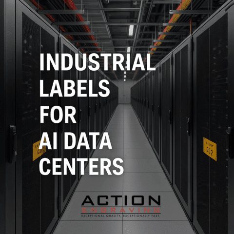 Industrial Labels for AI Data Centers | Action Engraving - Action Engraving